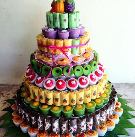 Tumpeng Jajanan Pasar, Kesenian Kuliner Indonesia Jajanan Khas Pasar ...