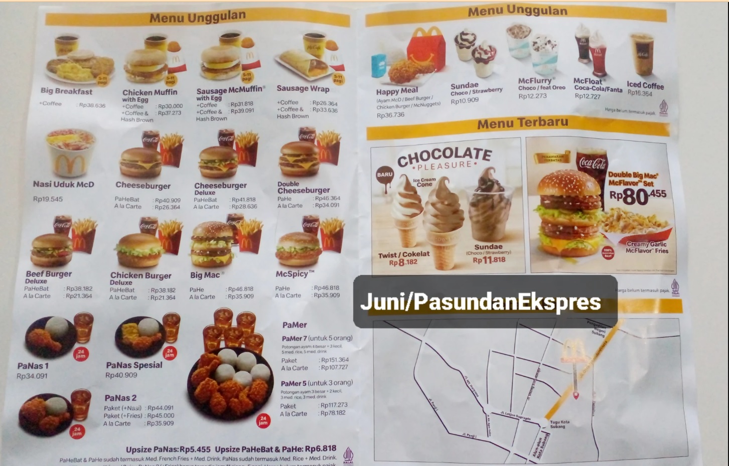 Harga Menu McD 2023 di Gerai McD Subang Terdekat September Promo ...