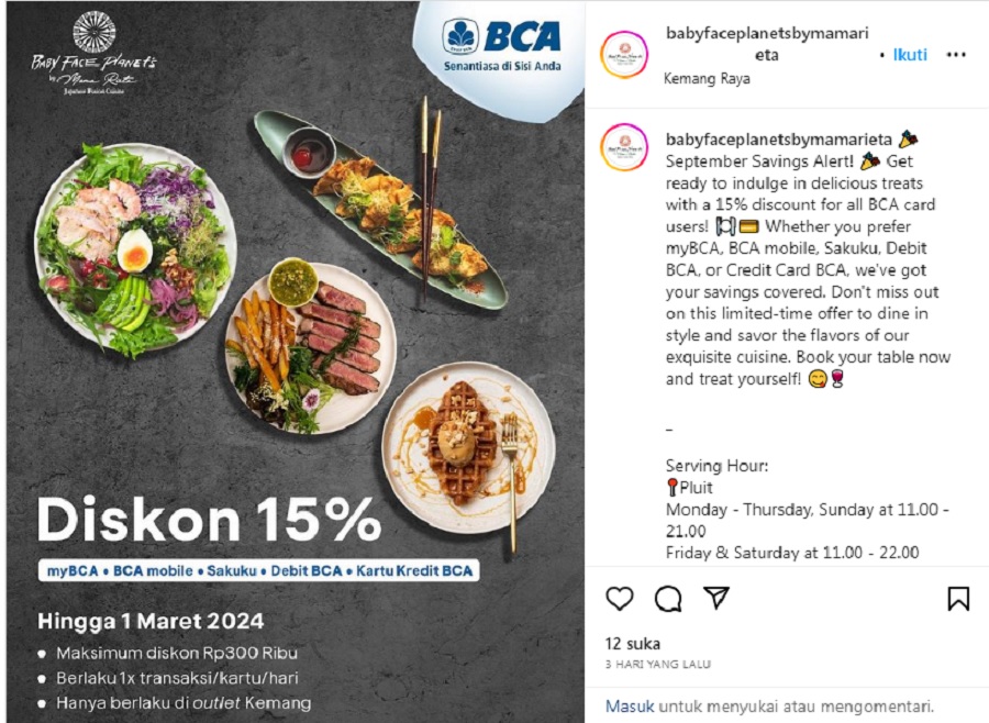 Daftar Harga Menu Baby Face Planets by Mama Rieta, Restoran Viral Karna ...