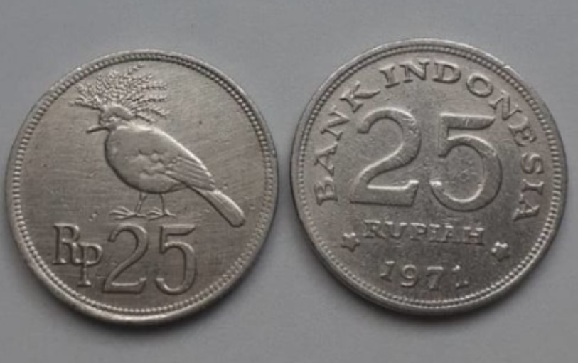 Harga Uang Koin 25 Rupiah Tahun 1971, Cek Daftar Harganya Disini ...