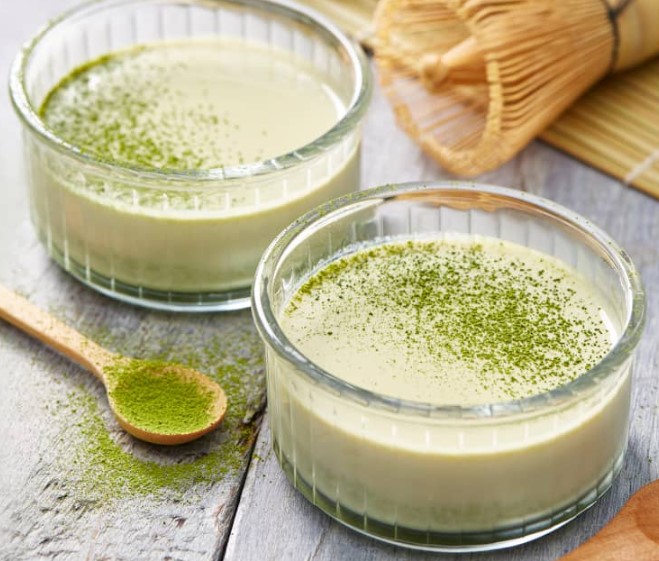 Buat Resep Puding Vla Green Tea: Si Dessert Hijau Sage yang Lagi Hits ...