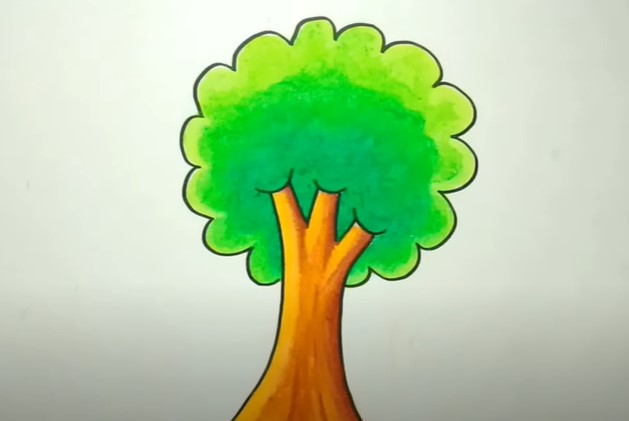 Ini Lho Cara Menggambar Pohon Dengan Mudah Untuk Anak-Anak – Pasundan ...