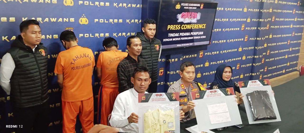 Polres Karawang Tangkap Penipu Tenaga Kerja, Dua Pelaku Kelabui 139 ...