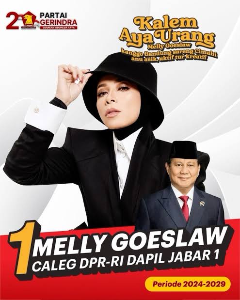Suara Sementara Melly Goeslaw, Raih Suara Tertinggi dalam Pemilu Legislatif Dapil Jawa Barat I ...