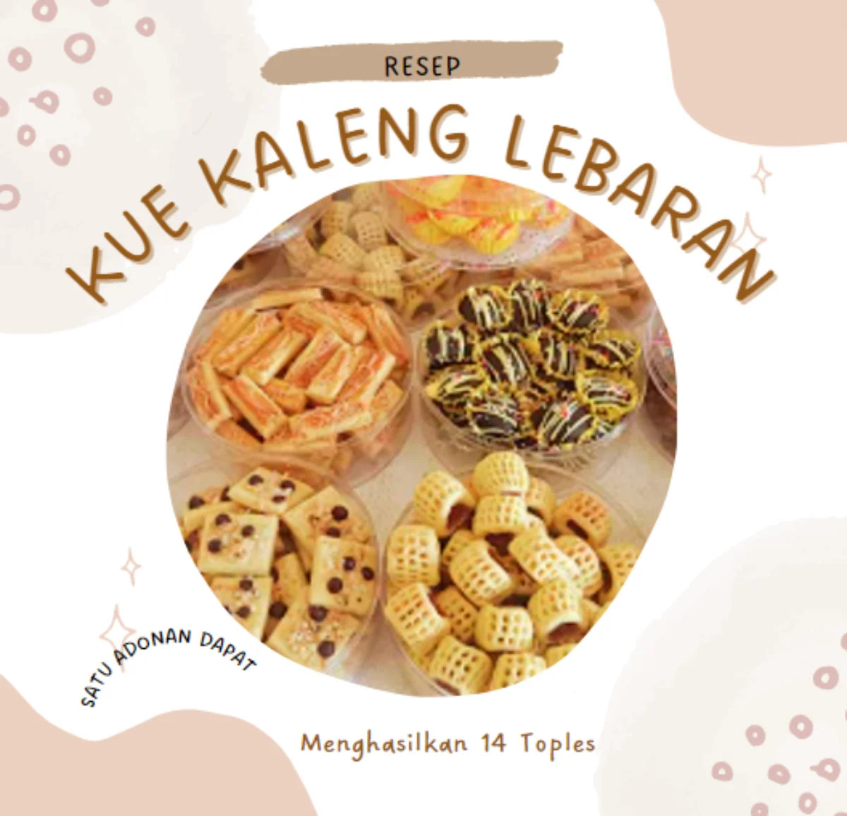 Resep Kue Kaleng Lebaran Satu Adonan Dapat Menghasilkan 14 Toples ...