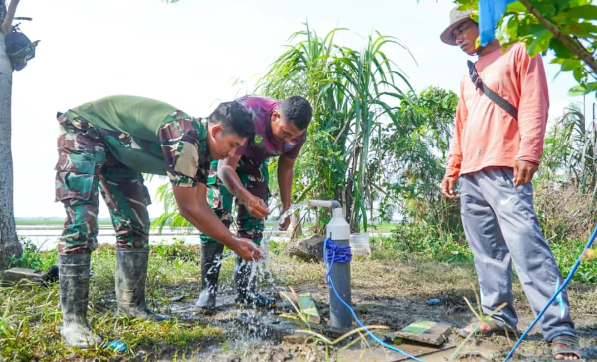 Satgas TMMD ke-123 Kodim 0605/Subang Berhasil Bor Sumur, Warga Dusun Muara Lama Kini Nikmati Air ...