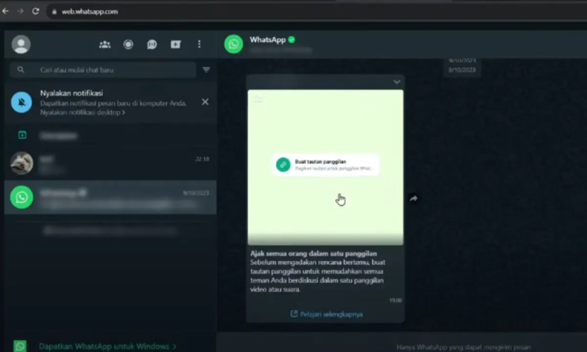 Cara Blur Chat WhatsApp Web untuk Menjaga Privasi – Pasundan Ekspres