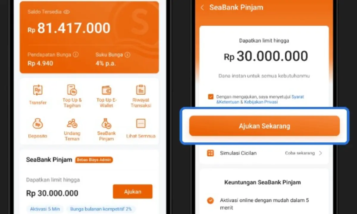 Cara Pinjam Uang di SeaBank Pinjam dengan Mudah – Pasundan Ekspres