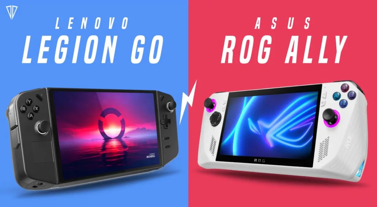 ASUS ROG Ally VS Lenovo Legion Go: Duel Handheld Gaming PC Kekinian ...